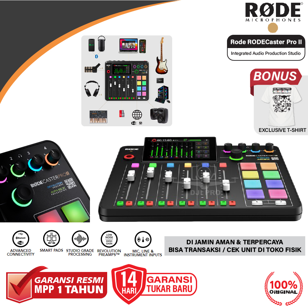 Jual Rode Caster II - RodeCaster Pro 2 Integrated Podcast Production ...