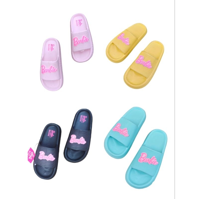 Jual Barbie x brshka Flat Slider Sandals | Shopee Indonesia