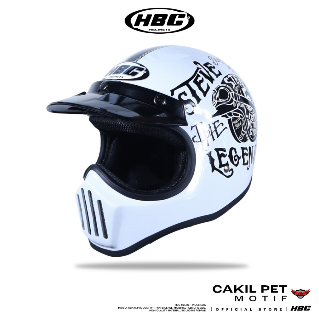 Jual HBC Helm Cakil Pet Steve Legend | Shopee Indonesia