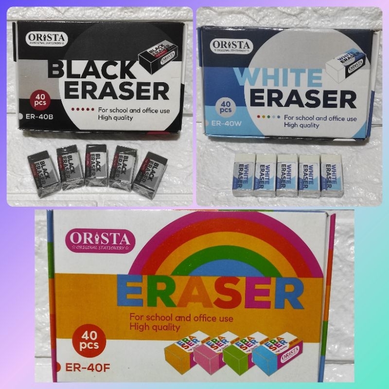Jual (1 Dos / 40 buah) Penghapus Pensil - Pencil Eraser - stip pensil ...