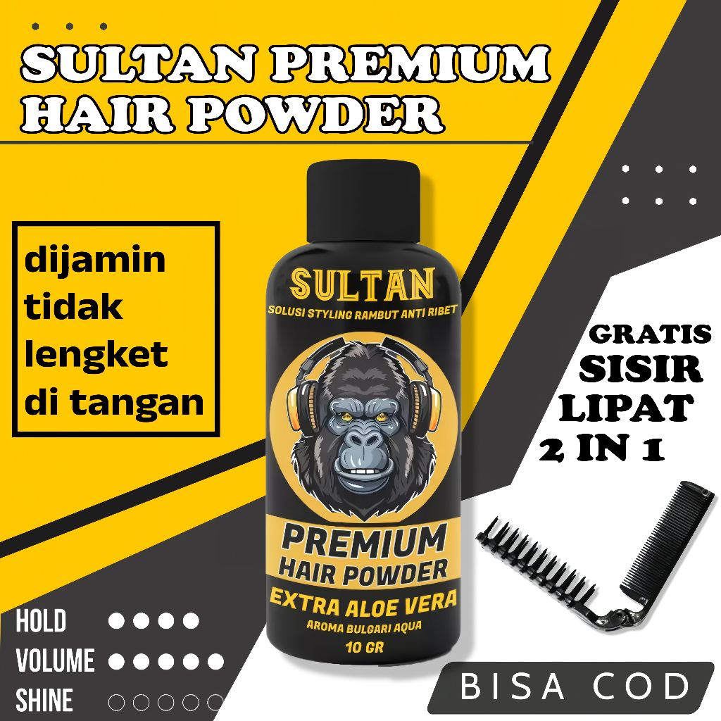 Jual Promo Shopee 12.12 Birthday Sale Pomade rambut bubuk hair styling ...