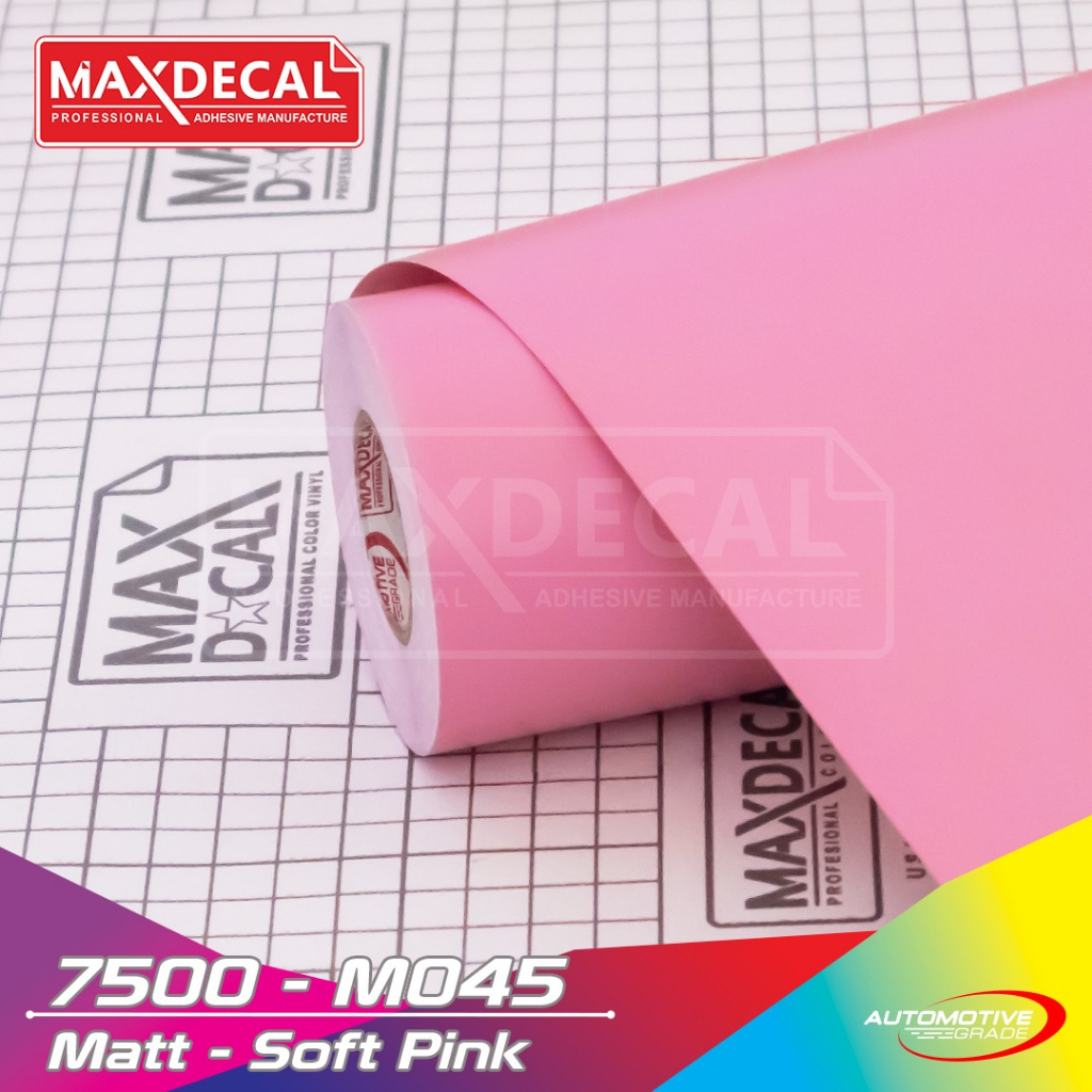Jual Sticker Maxdecal 7500 M045 Matt Soft pink Muda Doff permeter ...