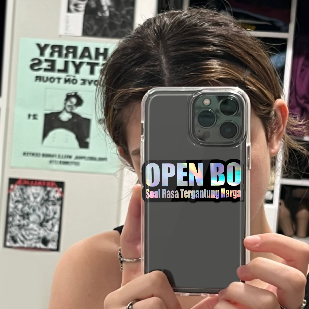 Jual Stiker Open BO Hologram - Stiker Open Booking Aksesoris Visor Kaca ...