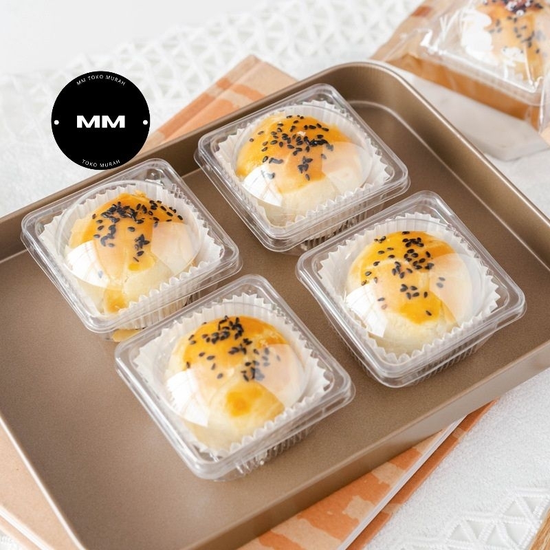 Jual 10pcs tray mooncake tray mika pia mochi box kotak mika cake ...