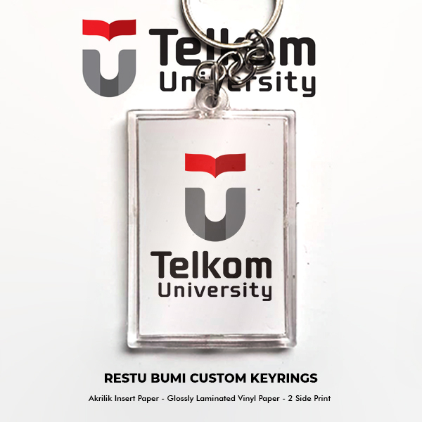 Jual Gantungan Kunci Telkom University -- Kotak | Shopee Indonesia