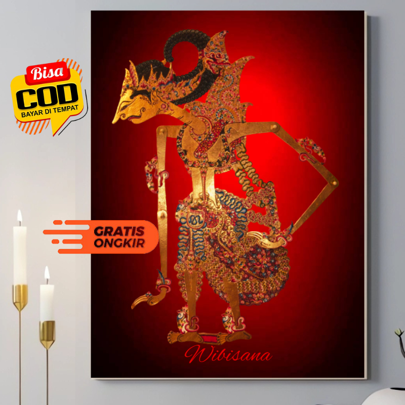 Jual Poster Wayang Kulit Wibisana Wibisono Untuk Hiasan Dinding Atau ...
