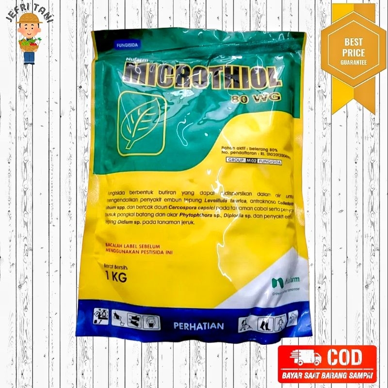 Jual FUNGISIDA MICROTHIOL KEMASAN 1 KG BAHAN AKTIF BELERANG | Shopee ...