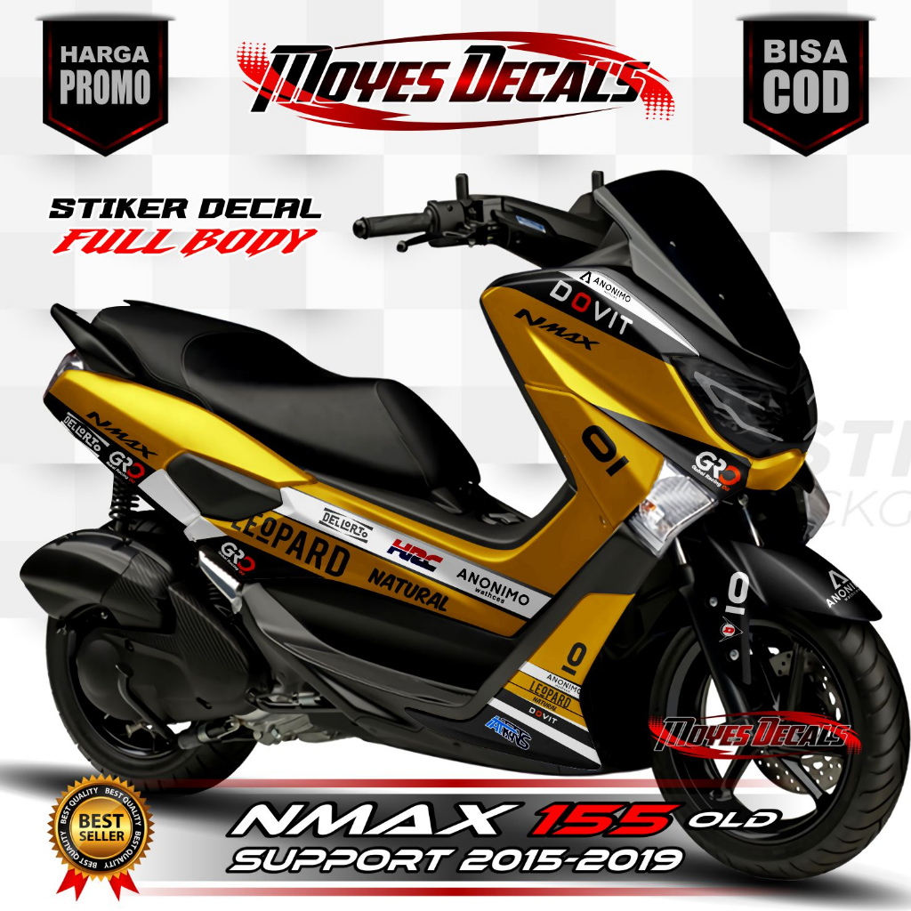 Jual Decal Sticker Yamaha Nmax 155 Old Fullbody 2015-2019 Decal stiker ...