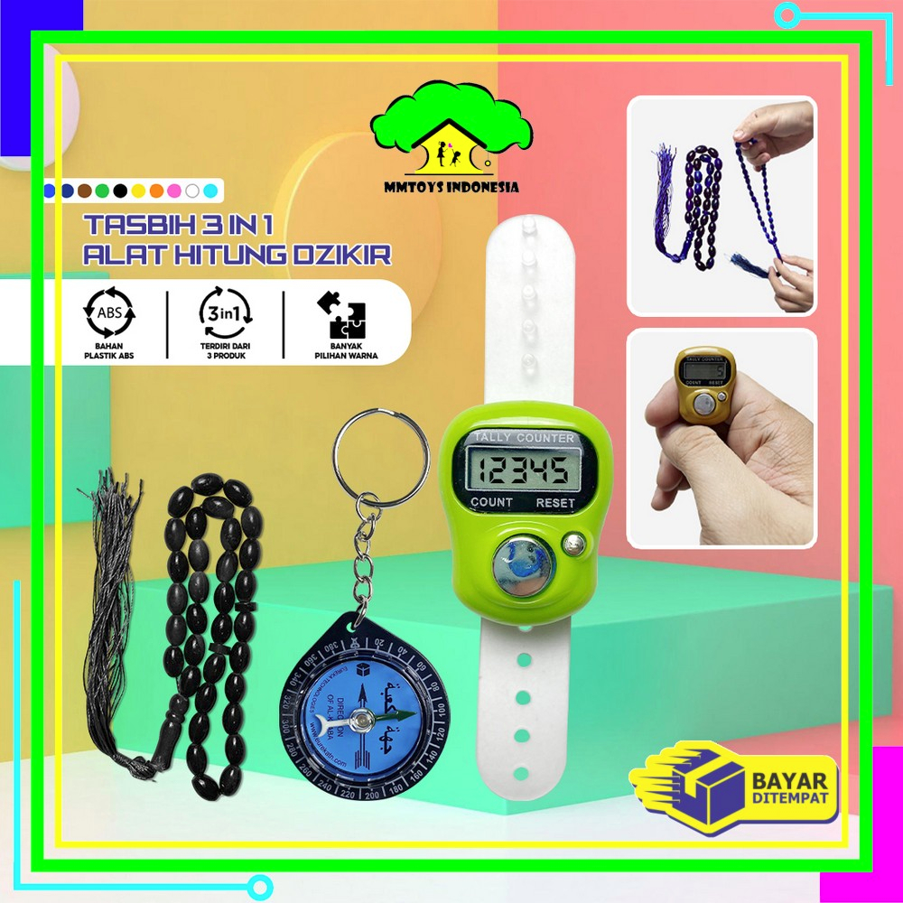 Jual MI-C939 Tasbih Digital 3IN1 Set Gantungan Kunci Kompas Alat ...