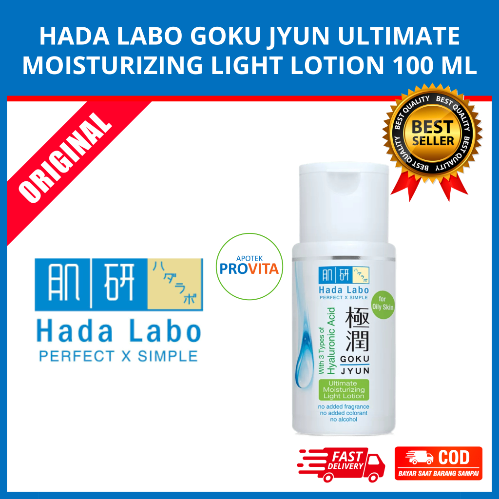 Jual HADA LABO GOKU JYUN ULTIMATE MOISTURIZING LIGHT LOTION 100 ML | Shopee Indonesia