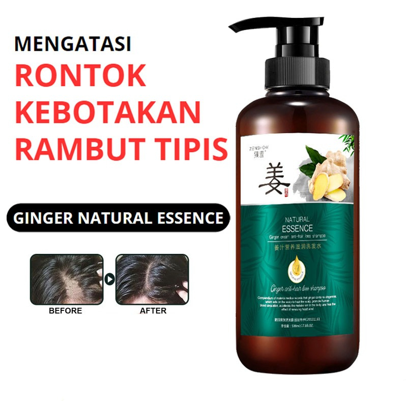 Jual Sampo Jahe Herbal Anti Botak Rontok Perawatan Hair Care Treatment ...