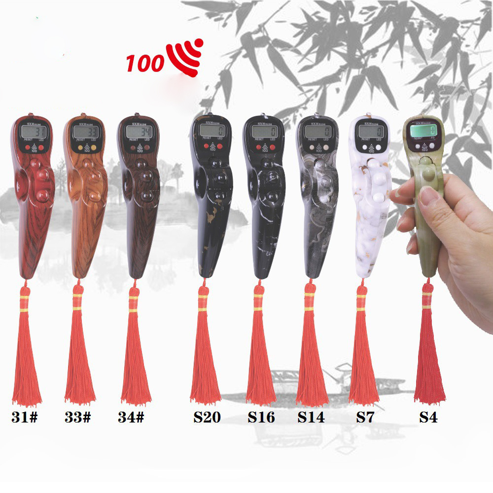 Jual Tasbih Digital LED + Alarm Kayu Marble / Tasbih Kayu Marble Bunyi ...