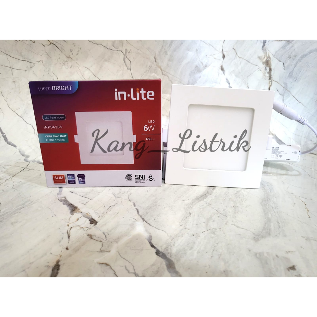 Jual Lampu Downlight LED Panel Inlite 6Watt INBOW KOTAK / IN LITE ...