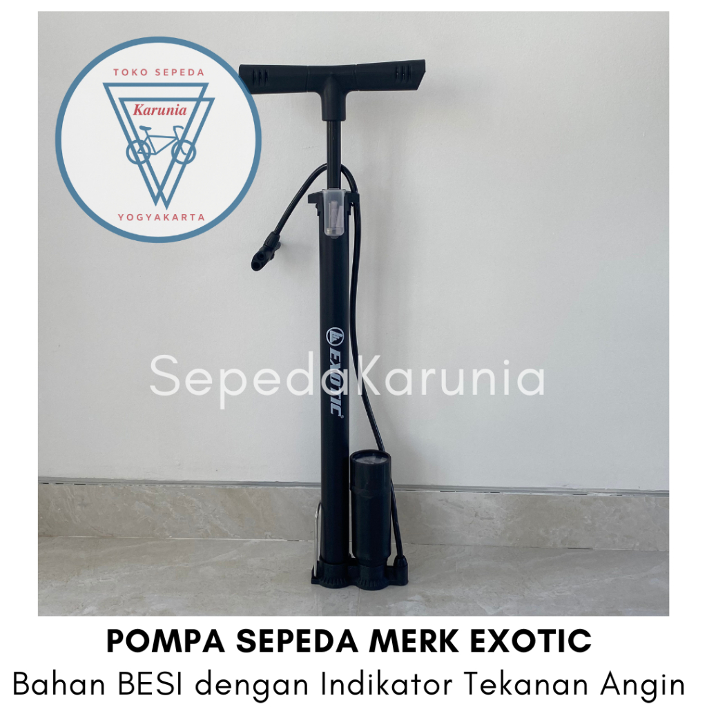 Jual Pompa Sepeda Dan Sepeda Motor Besi Hitam Dengan Indikator Tekanan ...