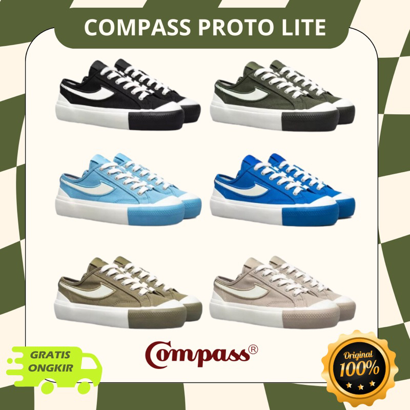 Jual [100% ORIGINAL] COMPASS PROTO LITE BLACK - OLIVE - BABYBLUE - BLUE - SAGE GREEN - BEIGE ...