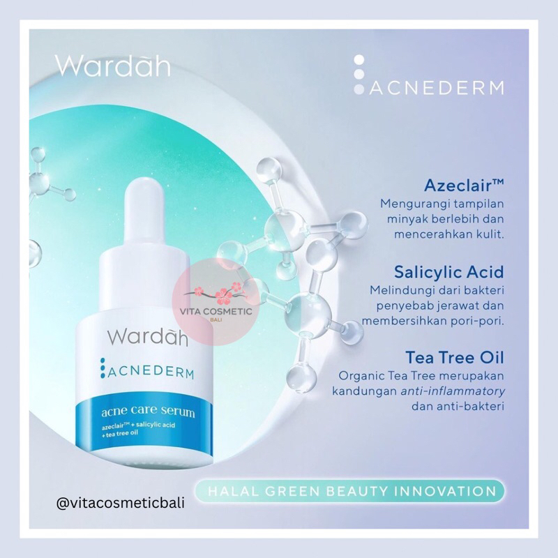 Jual Wardah Acnederm Acne Care Serum 15ml Face Serum Jerawat Serum ...