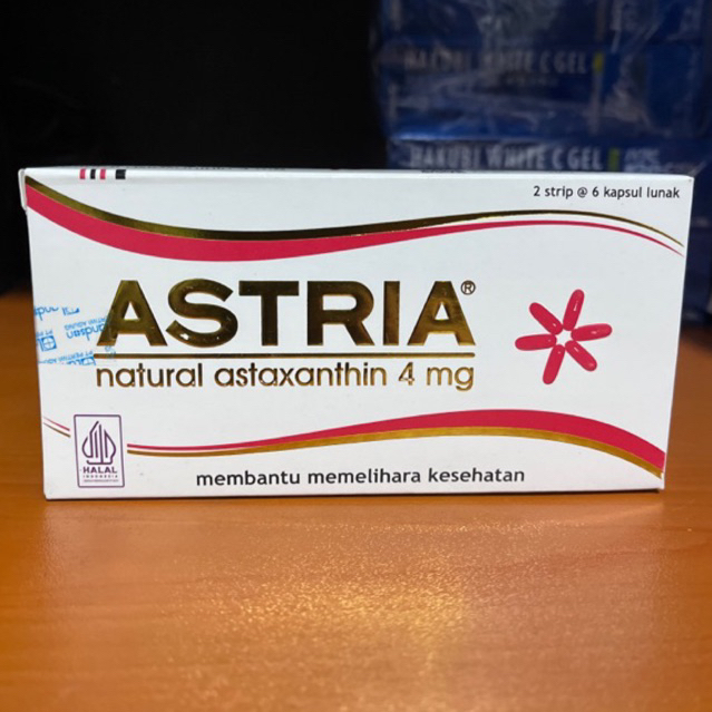 Jual ASTRIA NATURAL ASTAXANTHIN ORIGINAL 4mg 2strip x 6 kapsul | Shopee ...
