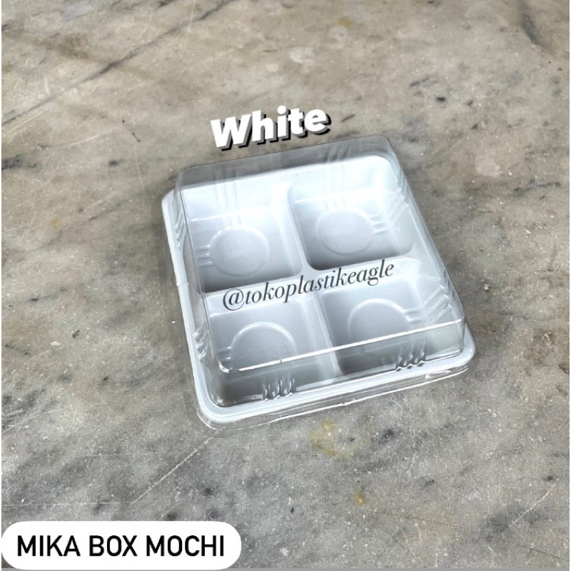 Jual [isi 25pcs] Mika Box Mochi Sekat 4/ Kemasan Mochi Sekat 4 | Shopee ...