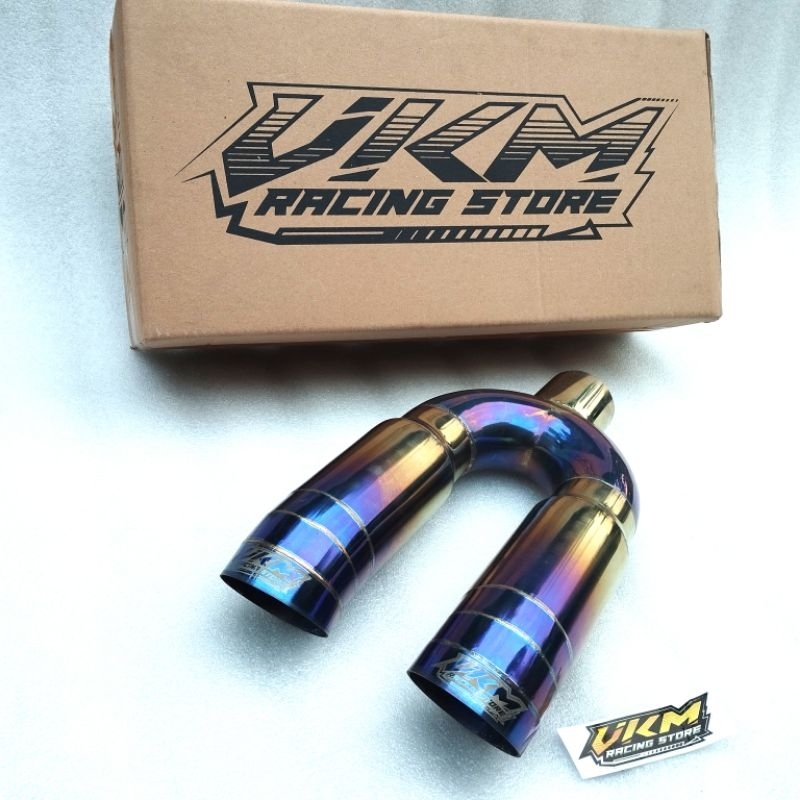 Jual tailpipe knalpot cumi cabang biru mobil pajero innova canter ...