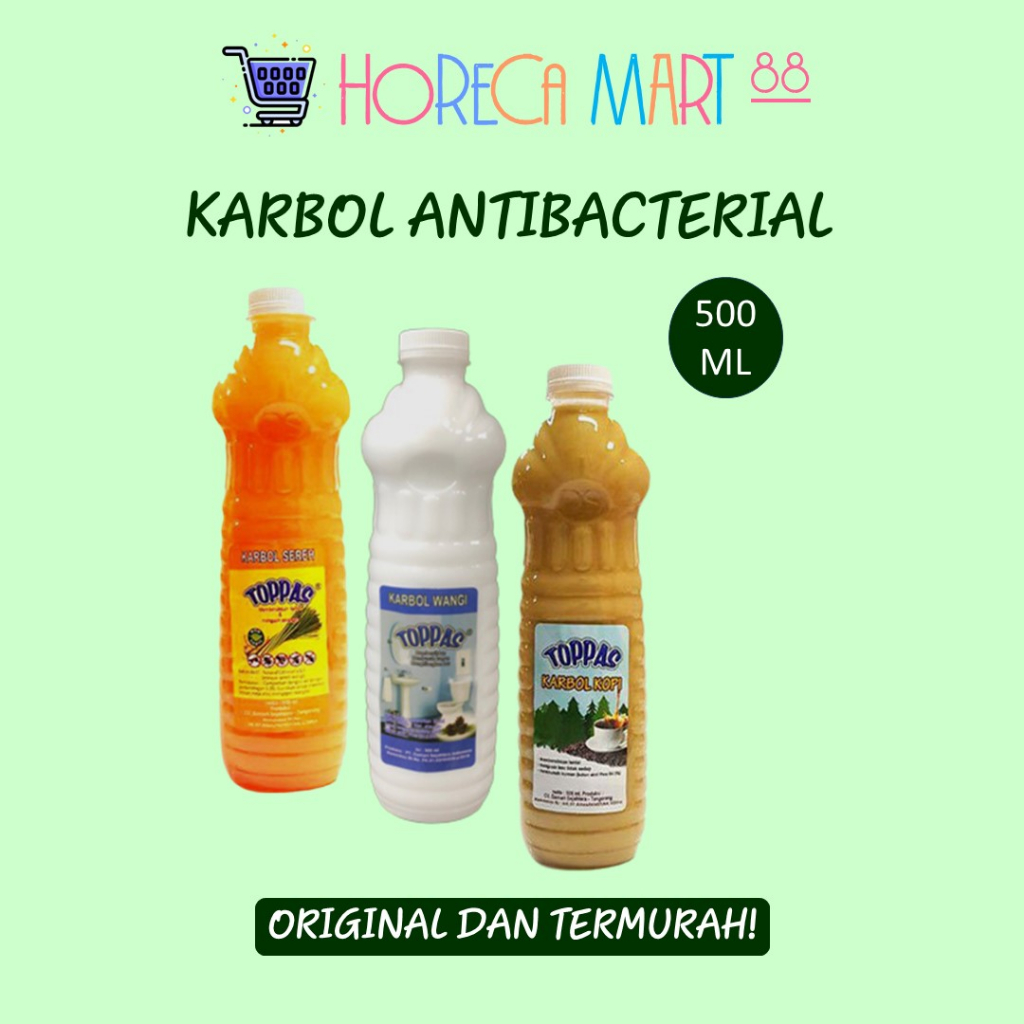 Jual Karbol Antibacterial Pembersih Lantai & Kamar Mandi Toppas 500ml ...
