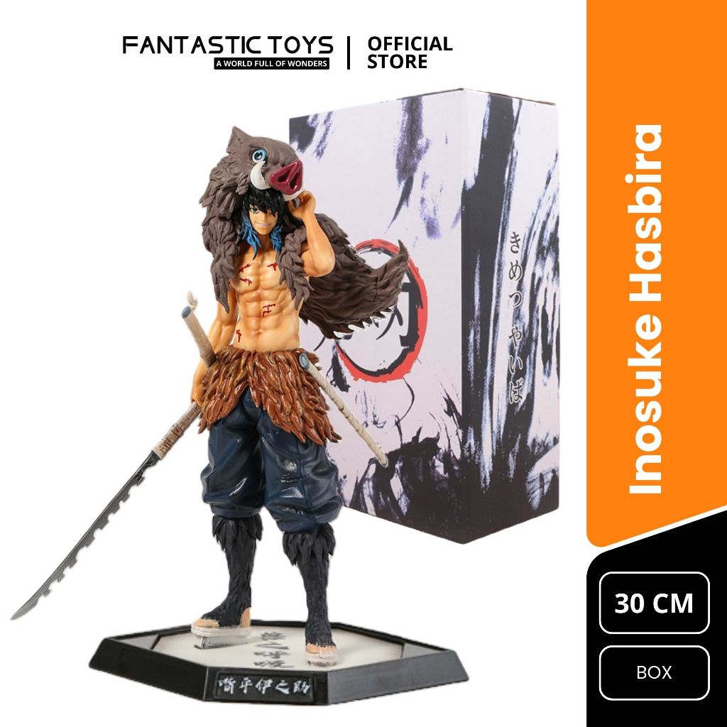 Jual Action Figure Mainan Kimetsu No Yaiba Demon Slayer Inosuke Hasbira ...