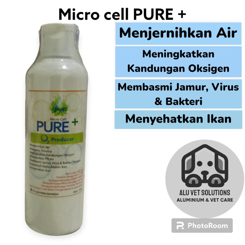 Jual pure plus pure+ micro cell penjernih air akuarium aquarium anti ...