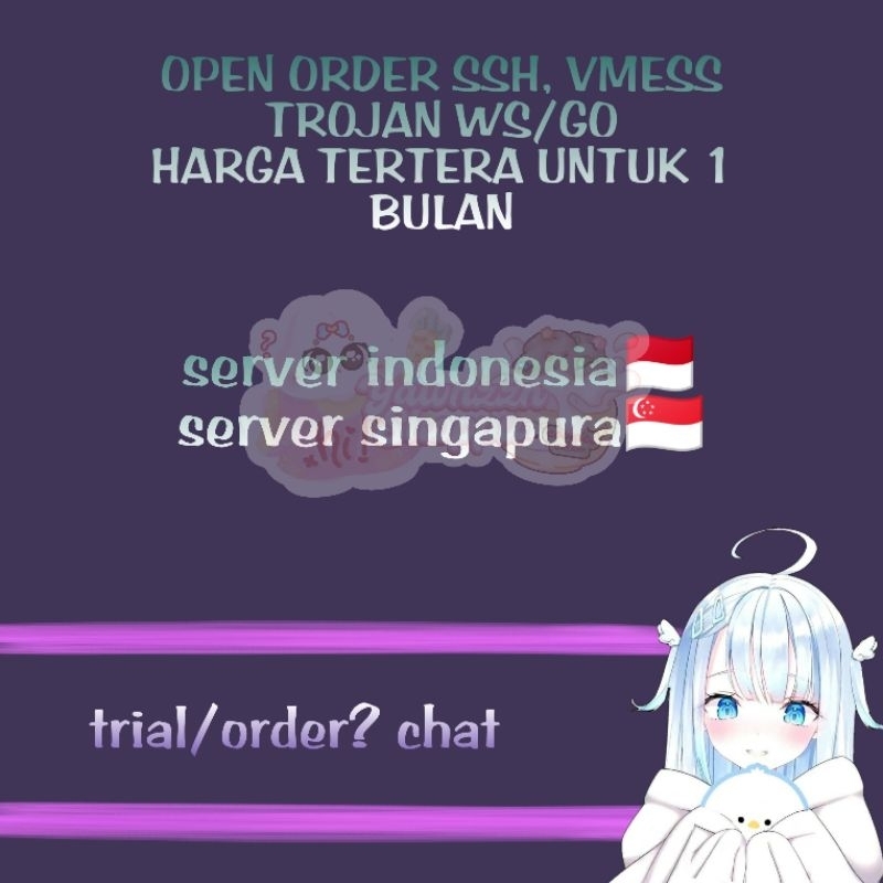 Jual Akun SSH Vmess Vless Trojan/Go dan Grpc Premium Biznet Rackh HE dll Baca Deskripsi | Shopee ...