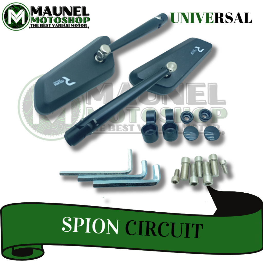 Jual SPION CIRCUIT CNC UNIVERSAL ORIGINAL kaca spion mika bar end jalu ...