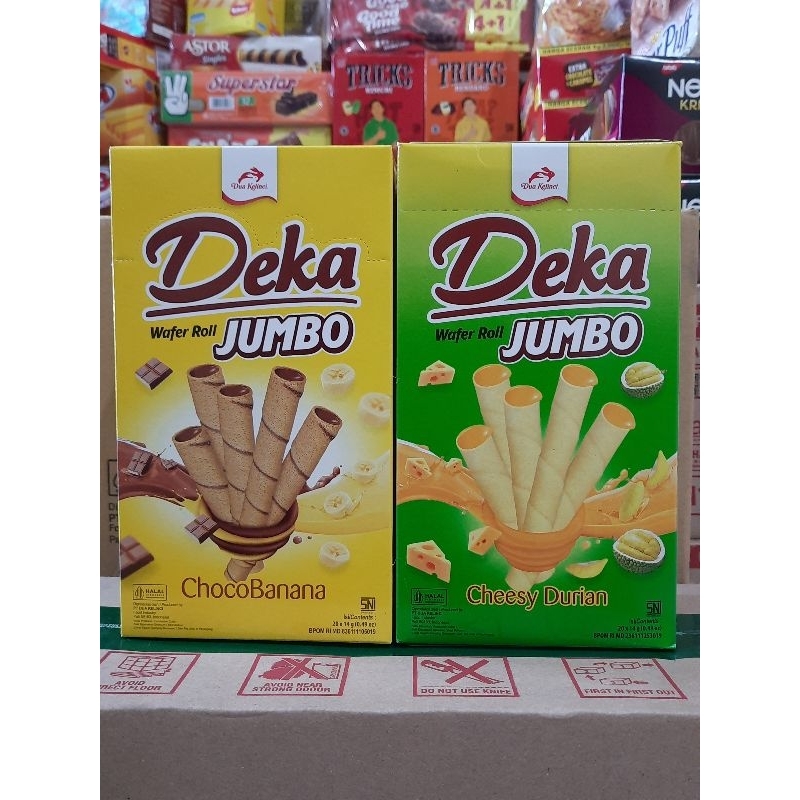 Jual deka wafer roll jumbo 1 box isi 20 x 14 gr | Shopee Indonesia