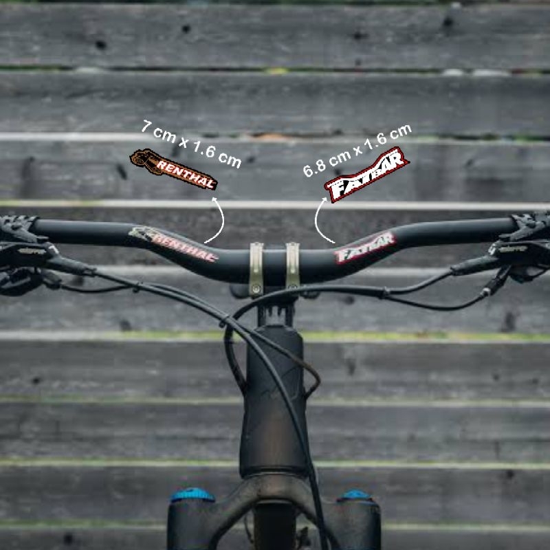 Jual sticker decal handlebar sepeda MTB renthal fatbar | Shopee Indonesia
