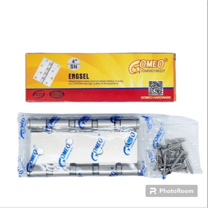 Jual ENGSEL PINTU GOMEO TEBAL PUTIH 4 INCH (harga per 6 set) | Shopee ...
