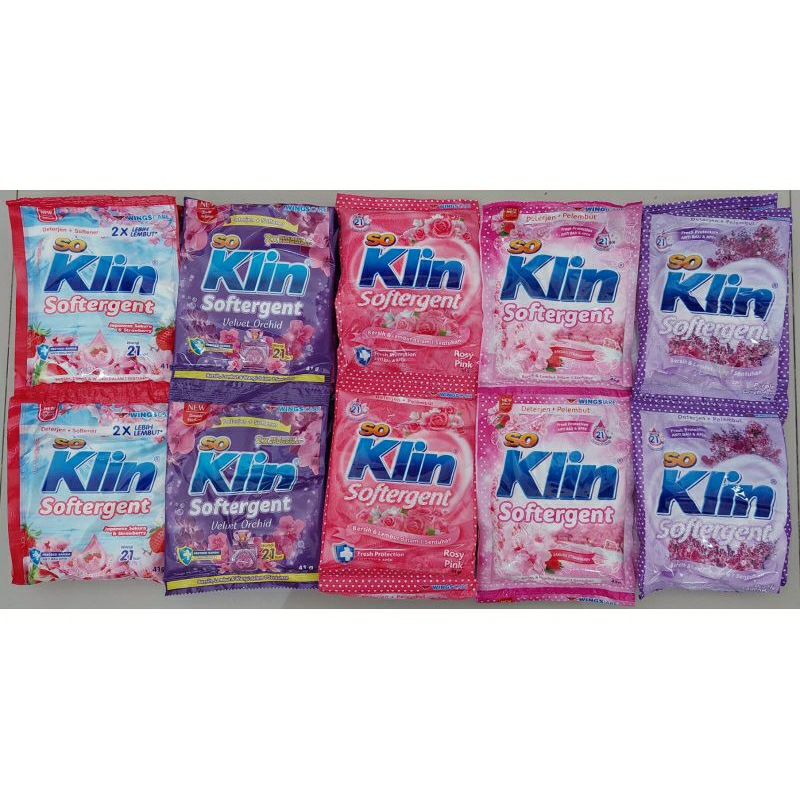 Jual So Klin Softergen Renteng Bubuk (isi 6 pcs) | Shopee Indonesia
