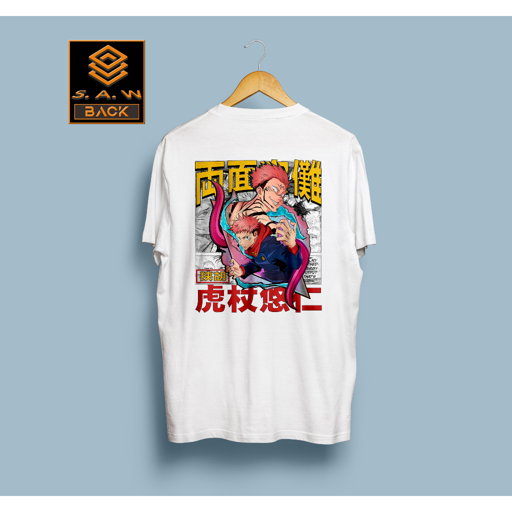 Jual T-SHIRT YUJI SUKUNA Kaos Anime Manga Demon Slayer Kimetsu No Yaiba ...