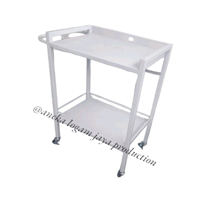 Jual Troli Instrument 2 Susun | Trolley 2 Laci Troly 3 Rak | Meja Medis ...
