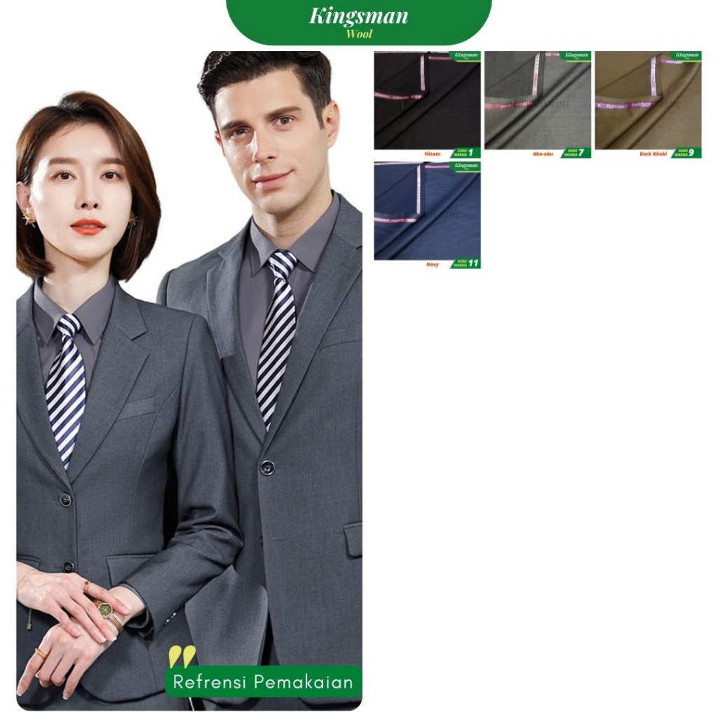 Jual Kain Super Wool And Cashmere Premium Untuk Jas, Celana Kantor ...