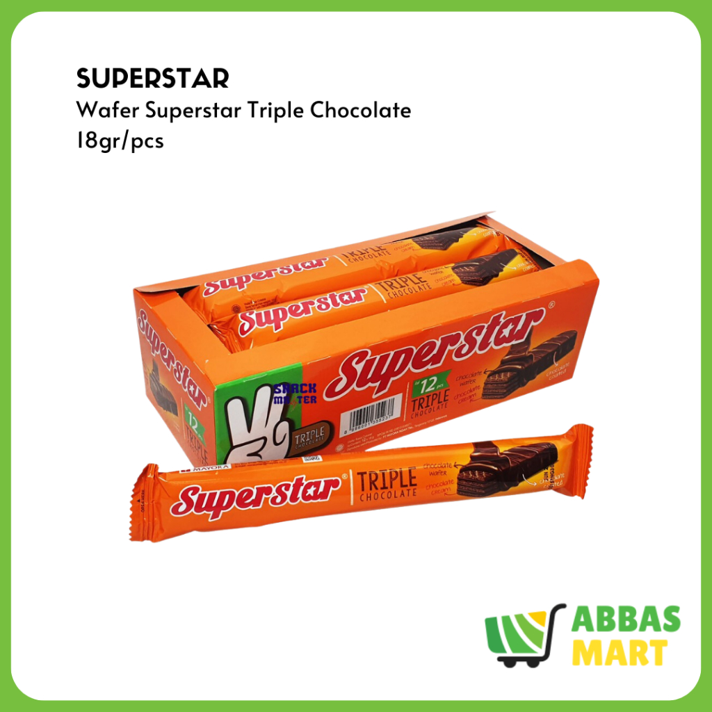 Jual Superstar Wafer Triple Chocolate - 16 gr | Shopee Indonesia