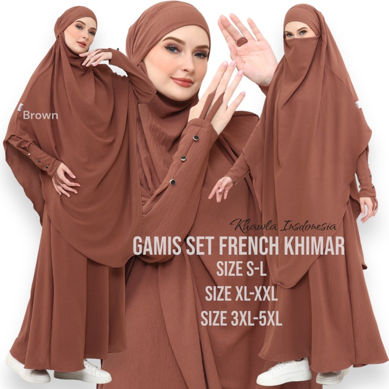 Jual SGM - COD Ariella Syari Gamis Set Khimar Premium BEST SELLER | Gamis Haji dan Umroh | Gamis ...