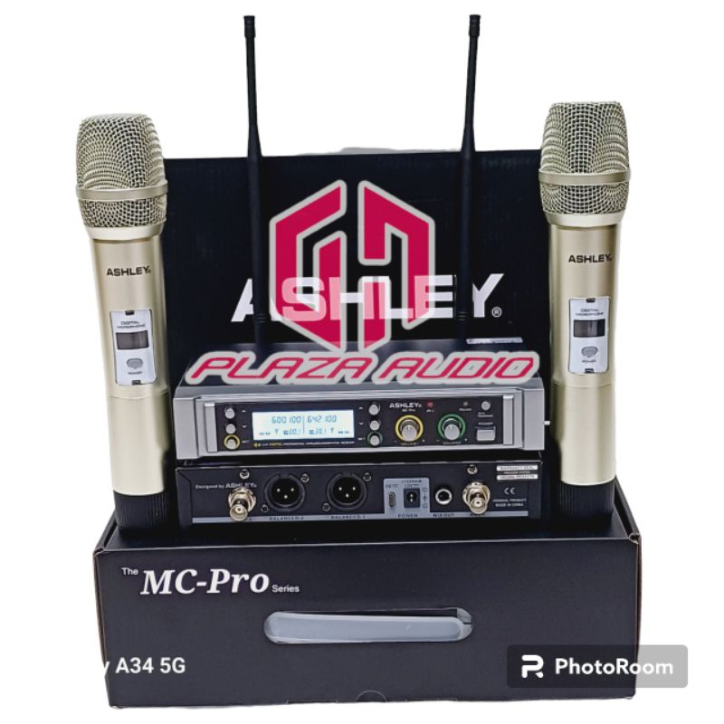 Jual [ 100% ORI ] Mic Wireless Ashley MC PRO Anti Feedback Function ...