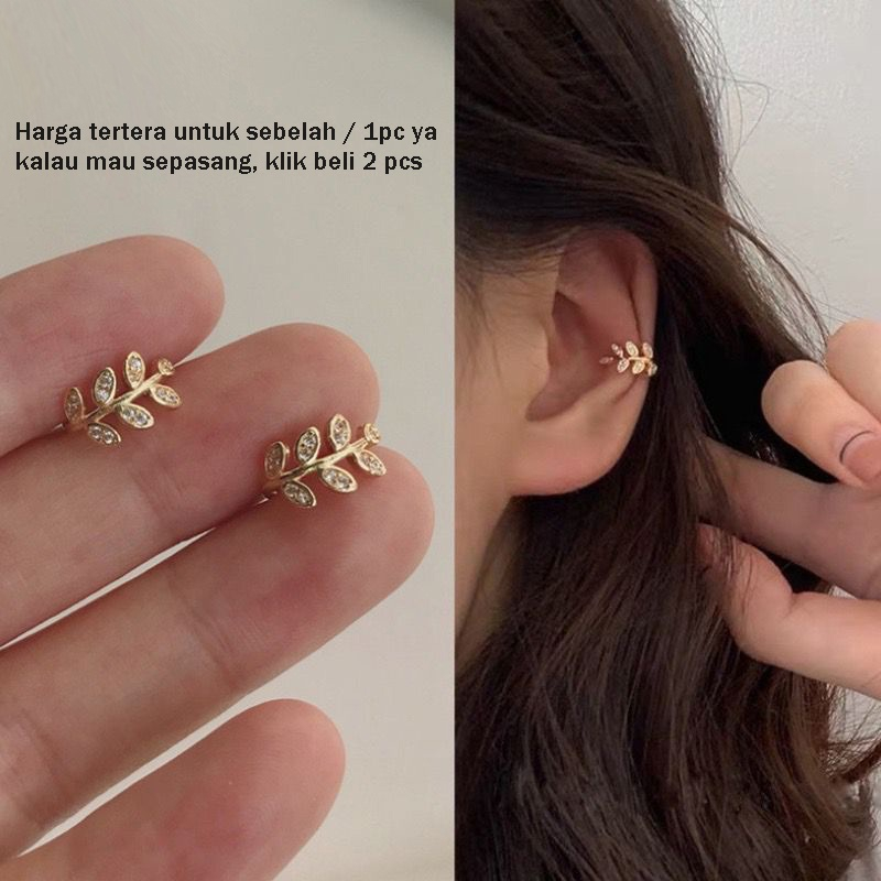 Jual 1 Pc Anting Klip Anting Jepit Model Kekinian AT488 | Shopee Indonesia