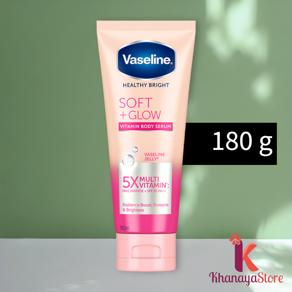 Jual Vaseline Soft + Glow 180ml 180 ml / Vaseline Healthy Bright ...