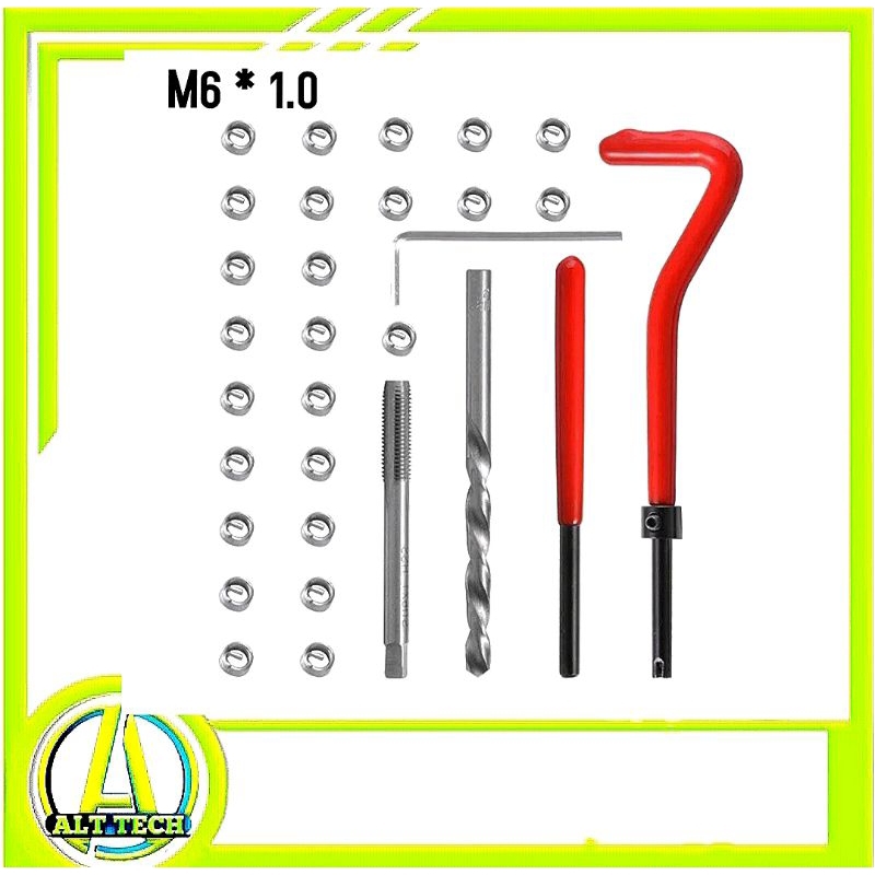 Jual recoil set m6x1.0 paket komplit recoil set cocok untuk baut 10 cocok untuk baut CVT ...
