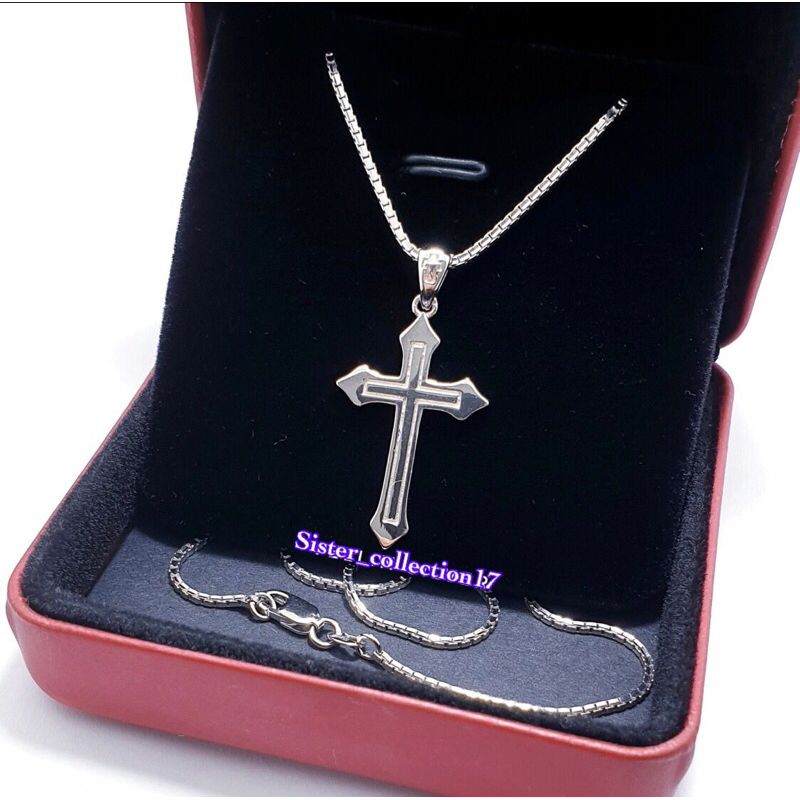 Jual Kalung salib pria kalung salib wanita kalung salib perak 925 lapis ...