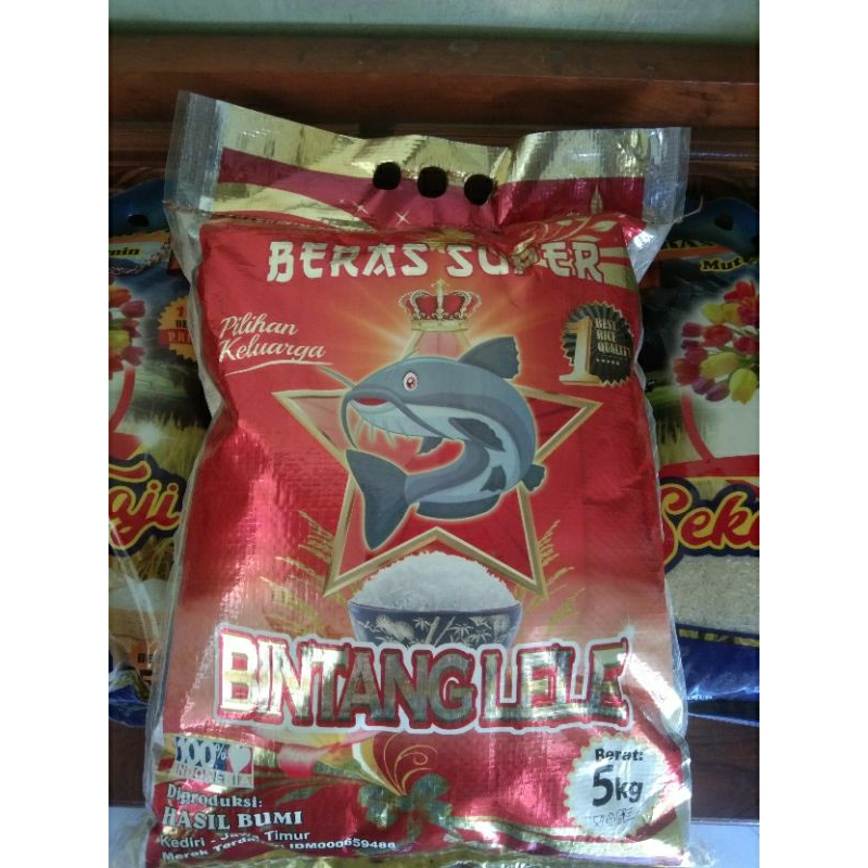 Jual Beras Premium Bintang Lele 5 kg | Shopee Indonesia