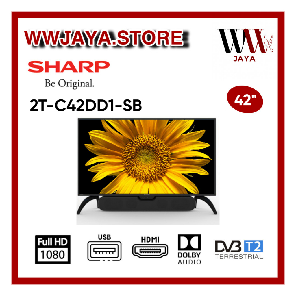 Jual TV LED Digital 42DD1SB LED Sharp 42 Inch Digital TV Soundbar ...