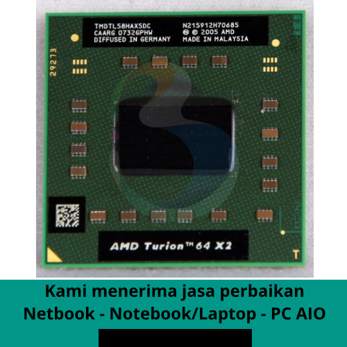 Jual Processor AMD TMDTL58HAX5DC Turion 64 X2 1.9GHz Tyler socket S1 2nd | Shopee Indonesia