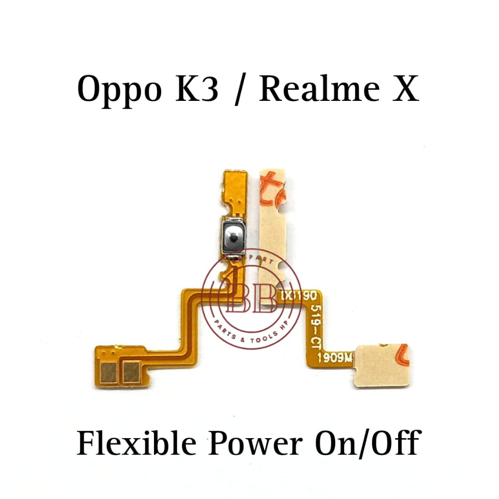 Jual Original Flexible Konektor Power On Off OP K3 / Realme X - Flexible Flexibel Fleksibel ...
