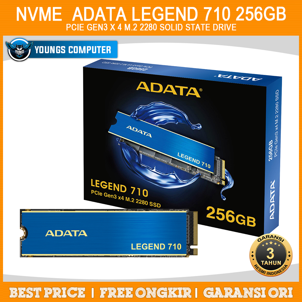 Jual NVME ADATA LEGEND 710 256GB 512GB 1TB 2TB | PCIe Gen3x4 M.2 2280 SSD | Shopee Indonesia