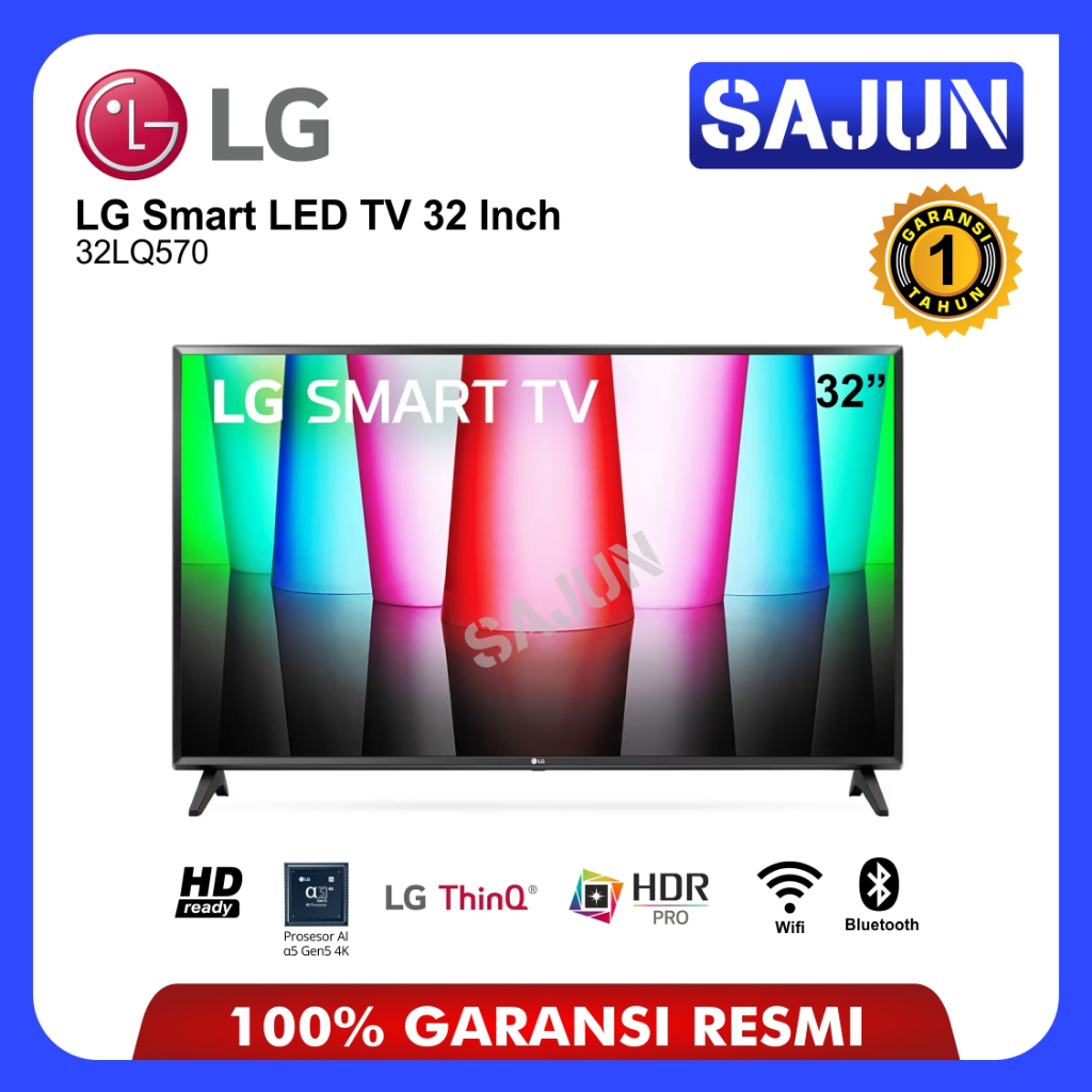 Jual LG 32LQ570 Smart TV LED HD HDR 10 Digital 32 Inch WiFi 32LQ570BPSA ...
