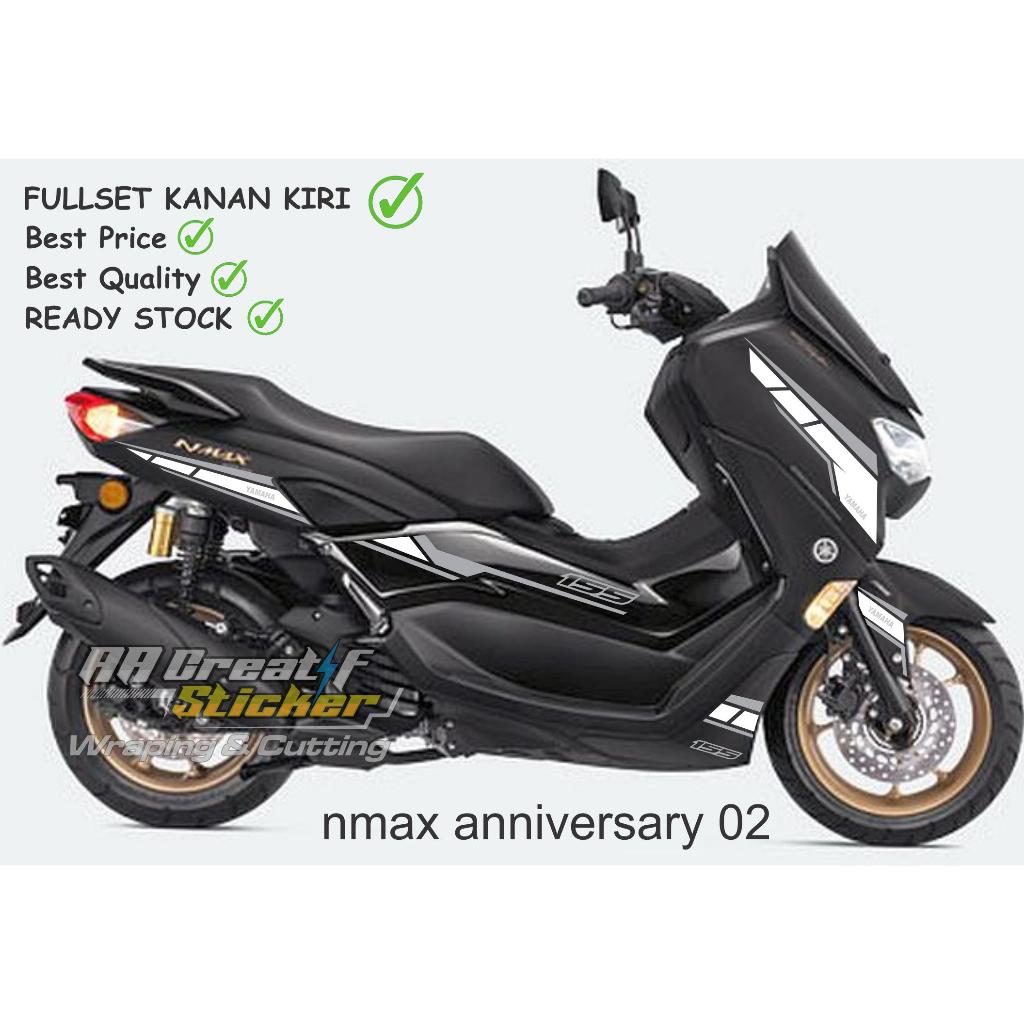 Jual cutting sticker stiker striping polet motor yamaha all new nmax ...