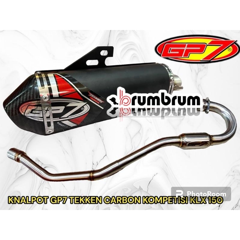 Jual KNALPOT GP7 TEKKEN CARBON BLACK KOMPETISI KLX 150 | Shopee Indonesia